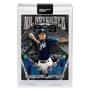 2020 topps project 2020 baseball #132 derek jeter new york yankees artist ben baller 1993 topps online exclusive limited production