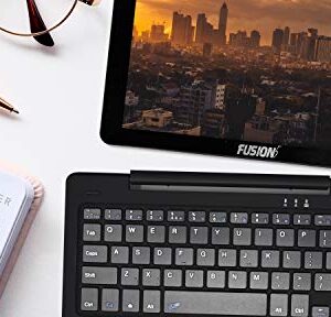 Fusion5 10.1" 2in1 Google Certified Android Laptop Tablet PC - (Powerful Processor, Android 10 Q, 3GB RAM, 32GB Storage, Dual Cameras, HD IPS, Type C, Bluetooth Tablet PC with Docking Keyboard)