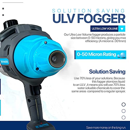 AlphaWorks ULV Electrostatic Sprayer Cordless Handheld, for Indoor/Outdoor use, Electric 20V, 45oz Capacity