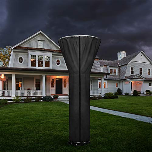 Patio Heater Cover Waterproof Upgraded Oxford Fabric with Zipper and Storage Bag,Standup Outdoor Heater Covers Has Dustproof,UV-Resistant,Wind-Resistant,Features 89'' x 34" x 19" 36 Months of use