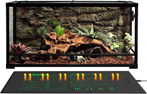 iPower 48" x 20.75" Seeding Heat Mat with Thermostat Temperature Adjustable Knob Durable Warm Hydroponic Plant Germination Starting Pad, Black