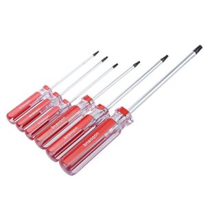 uoboeuq 13-Piece Magnetic Torx Screwdrivers Set, Security Tamper Proof, T4、T5、T6、T7、T8、T9、T10、T15、T20、T25、T27、T30、T40