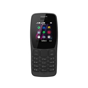 nokia 110-2g unlocked dual sim feature phone - 1.77" screen - black