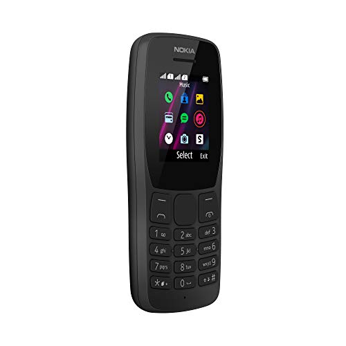 Nokia 110-2G Unlocked Dual SIM Feature Phone - 1.77" Screen - Black