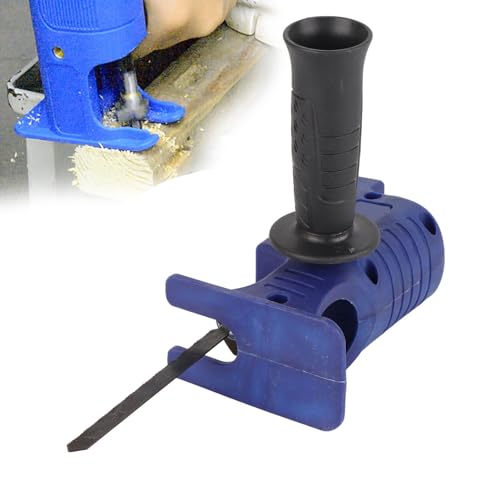 Protable Reciprocating Saw Adapter, Electric Drill Modified Tool Attachment with Ergonomic Handle for Wood and Metal Cutting