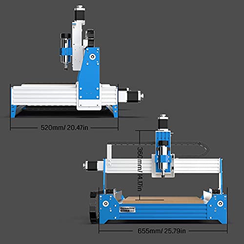 Genmitsu CNC Router Machine PROVerXL 4030 for Wood Metal Acrylic MDF Carving Arts Crafts DIY Design, 3 Axis Milling Cutting Engraving Machine, Working Area 400 x 300 x 110mm (15.7''x11.8''x4.3'')