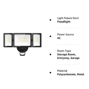 Onforu 65W LED Security Lights Motion Sensor Light Outdoor with Remote Control, Dusk to Dawn Security Lights, 3 Modes, 6500LM, 6500K, IP65 Waterproof Flood Light Motion Detector Hardwired Wall Light