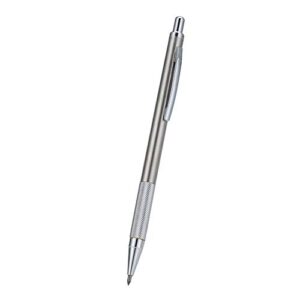 oumefar tungsten steel glass cutter, 1 pc scriber metal cutting lettering diamond scribe pen engraver glass cutting metal scribe tool for ceramics (silver)