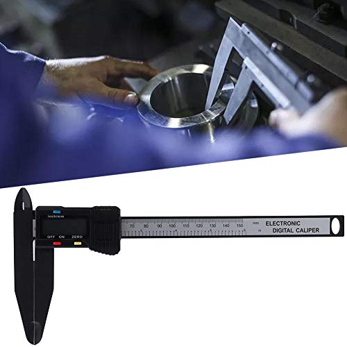 Digital Caliper, Digital Ruler Electronic Caliper, Practical Ruler Farms for Carpentry (150MM Long Jaw Carbon Caliper)