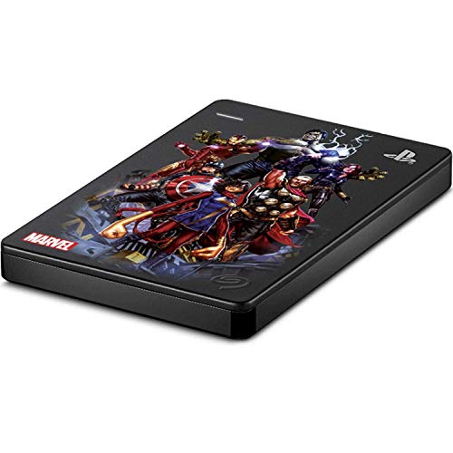 Seagate Game Drive for PS4 Marvel's Avengers LE - Avengers Assemble 2TB External Hard Drive - USB 3.0, Metallic Gray, Officially Licensed Compatibility with PS4 (STGD2000104)