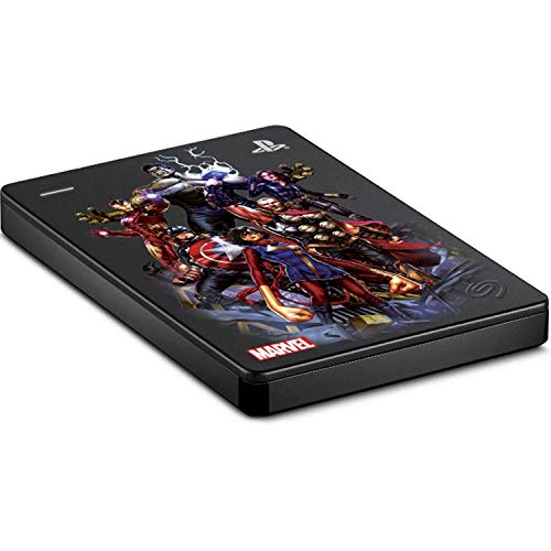 Seagate Game Drive for PS4 Marvel's Avengers LE - Avengers Assemble 2TB External Hard Drive - USB 3.0, Metallic Gray, Officially Licensed Compatibility with PS4 (STGD2000104)