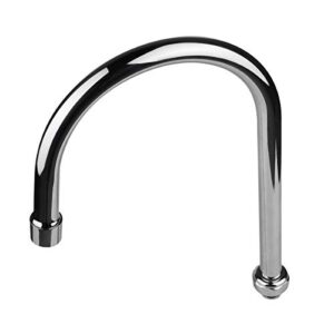 kwode 6” swivel gooseneck spout replacement kit for commercial kitchen sink faucet 360°swing spout with 2.2 gpm nozzle chrome