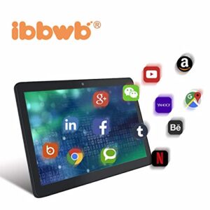 Android Tablet 10 Inch, 5G WiFi Tablet, Quad-Core Processor, 1GB RAM, 16GB ROM,800x1280 Touch Screen Full HD Display, Bluetooth, GPS, OTG – Black