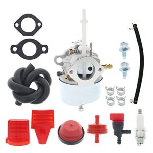 chacarbtu 632371 carburetor for tecumseh snow blower 632371a h50 hsk50 h60 hsk60 h70 h80 hsk70 7hp snowblower snowthrower engine