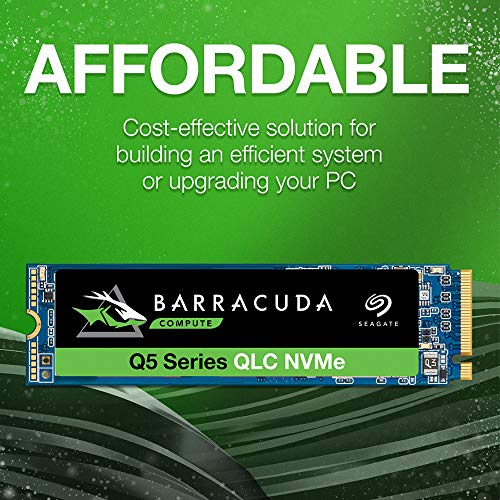 Seagate Barracuda Q5 1TB Internal SSD - M.2 NVMe PCIe Gen3 ×4, 3D QLC for Desktop or Laptop, 1-Year Rescue Services (ZP1000CV3A001)