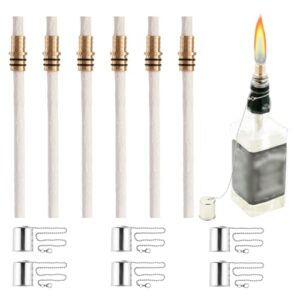 6pcs wine bottle torch wicks, torch light,outdoor torches,table torch,citronella torch,garden torch,patio torches,citronella torches(bottle not included)