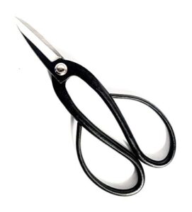 7.3” bonsai scissors, for bonsai gardening. bonsai shears. bonsai pruning with a high carbon steel blade. ergonomic design that provide precision trimming.