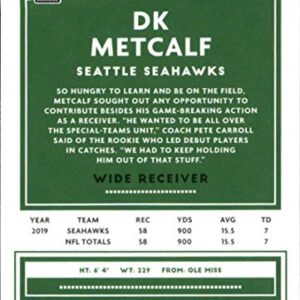 2020 Donruss #224 DK Metcalf Seattle Seahawks NFL Football Trading Card