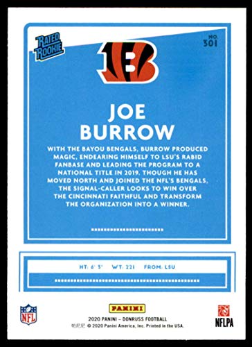 Football NFL 2020 Donruss #301 Joe Burrow RC Bengals