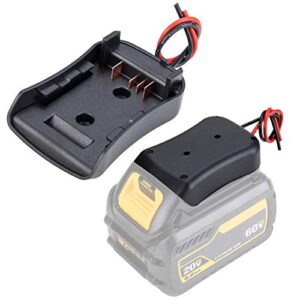 power wheels battery adapter for dewalt flexvolt 60v max battery dock power connector 12 gauge 54