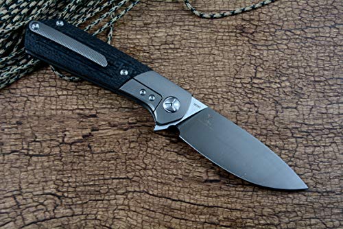 TWOSUN TS223 M390 Blade Titanium Carbon Fiber Handle Frame Lock Gift Collection Folding Knives