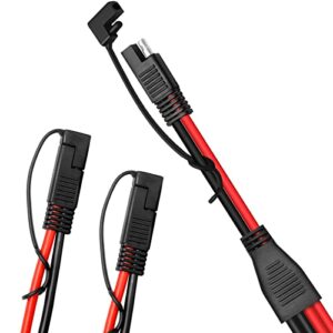 LIXINTIAN 10AWG SAE DC Power Automotive Connector Cable Y Splitter 1 to 2 SAE Extension Cable, Fit for Suitable for Solar Battery Connection and Transfer -40cm