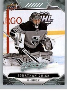 2019-20 upper deck mvp #136 jonathan quick los angeles kings nhl hockey trading card