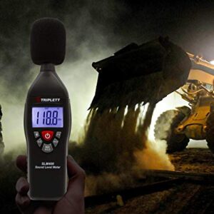 Triplett SLM400-KIT Decibel Sound Level Meter with Calibrator, 35 to 130dB