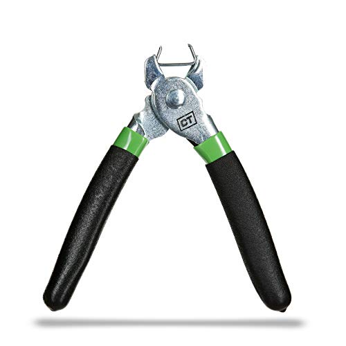 Cascade Tools Hog Ring Pliers Kit with 1000 Pack of 3/4" Hog Rings Galvanized Steel - Perfect for Cages, Automotive Upholstery, Furniture, Bungee Cords, and More!