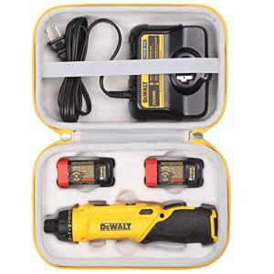 aproca hard storage travel case,fit for dewalt dcf682n1 / dcf680n2 8v max cordless screwdriver kit