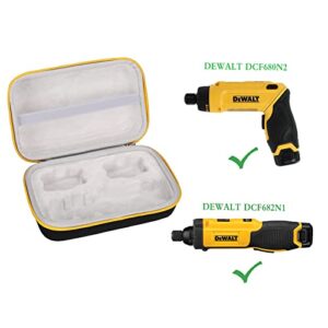 Aproca Hard Storage Travel Case,Fit for DEWALT DCF682N1 / DCF680N2 8V MAX Cordless Screwdriver Kit