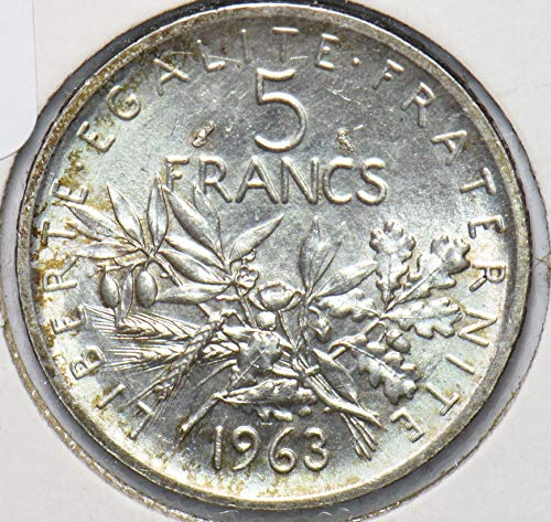 Collectible Coin France 1963 5 Francs 293724