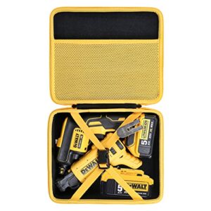 khanka hard carrying case replacement for dewalt 20v max xr drywall screw gun (dcf620b/dcf630b), drywall screw gun collated attachment (dcf6202), case only