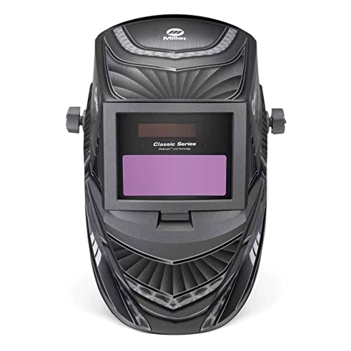 Miller 288519 Classic Series Auto Darkening Welding Helmet with ClearLight Lens, Metal Matrix