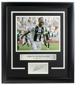 cristiano ronaldo framed 8x10 photo laser engraved signature