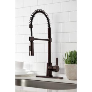 Kingston Brass LS8675CTL Continental Pre-Rinse Kitchen Faucet, Oil Rubbed Bronze