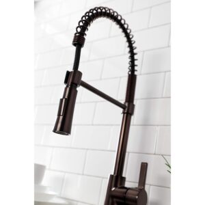 Kingston Brass LS8675CTL Continental Pre-Rinse Kitchen Faucet, Oil Rubbed Bronze