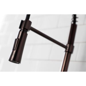 Kingston Brass LS8675CTL Continental Pre-Rinse Kitchen Faucet, Oil Rubbed Bronze