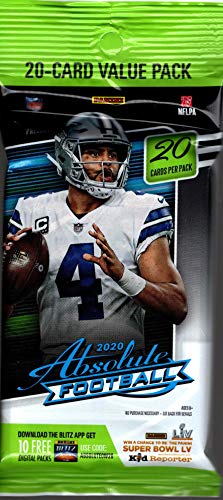 2020 Panini Absolute NFL Football CELLO box (12 pks/bx)