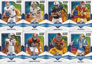 2018 panini score football nfl draft set 30 card rookie insert set includes baker mayfield josh allen saquon barkley