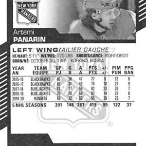 2020-21 O-Pee-Chee #417 Artemi Panarin New York Rangers NHL Hockey Trading Card