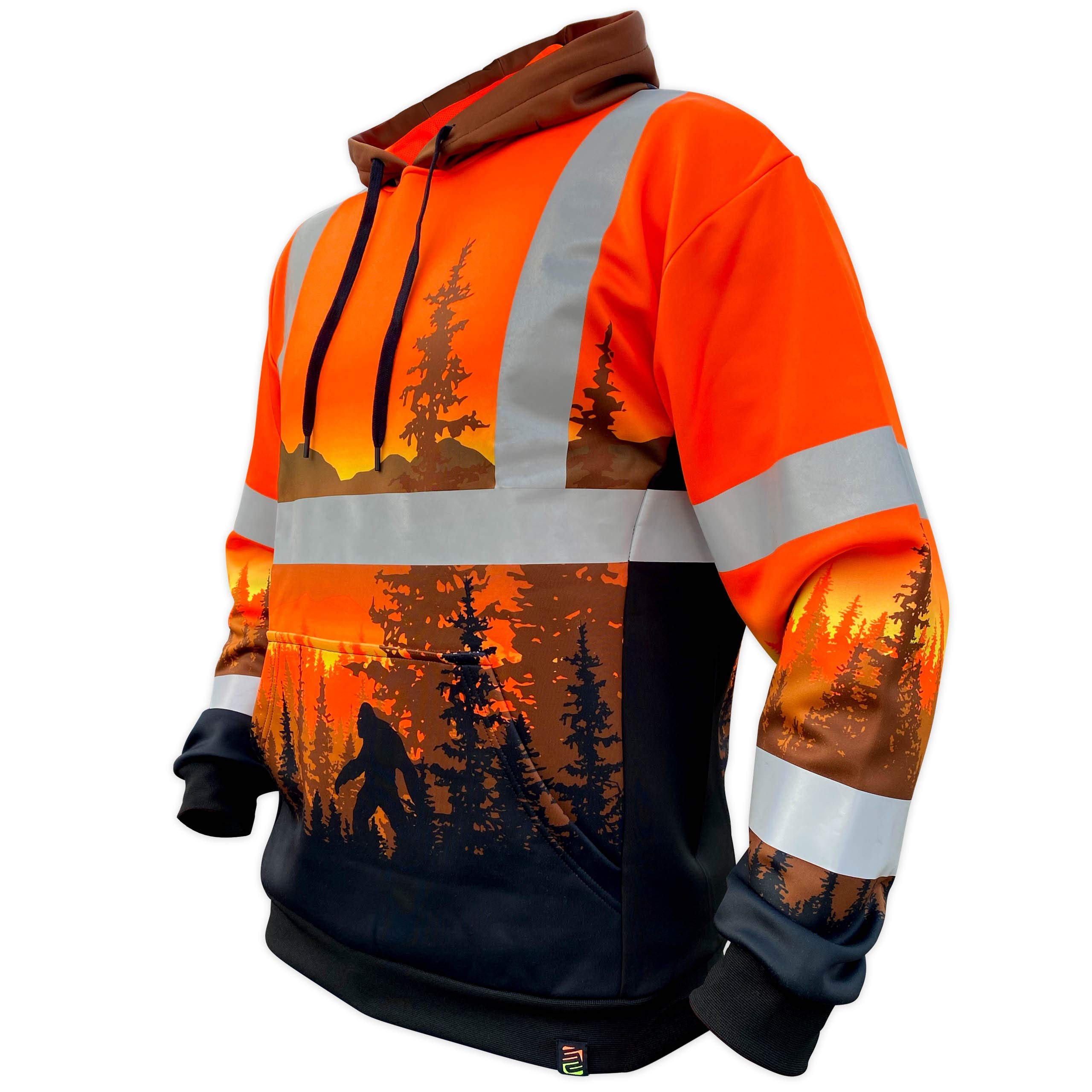 SafetyShirtz SS360 Wildland Hoodie - Orange - ANSI Class 3 - PNW Sasquatch XL