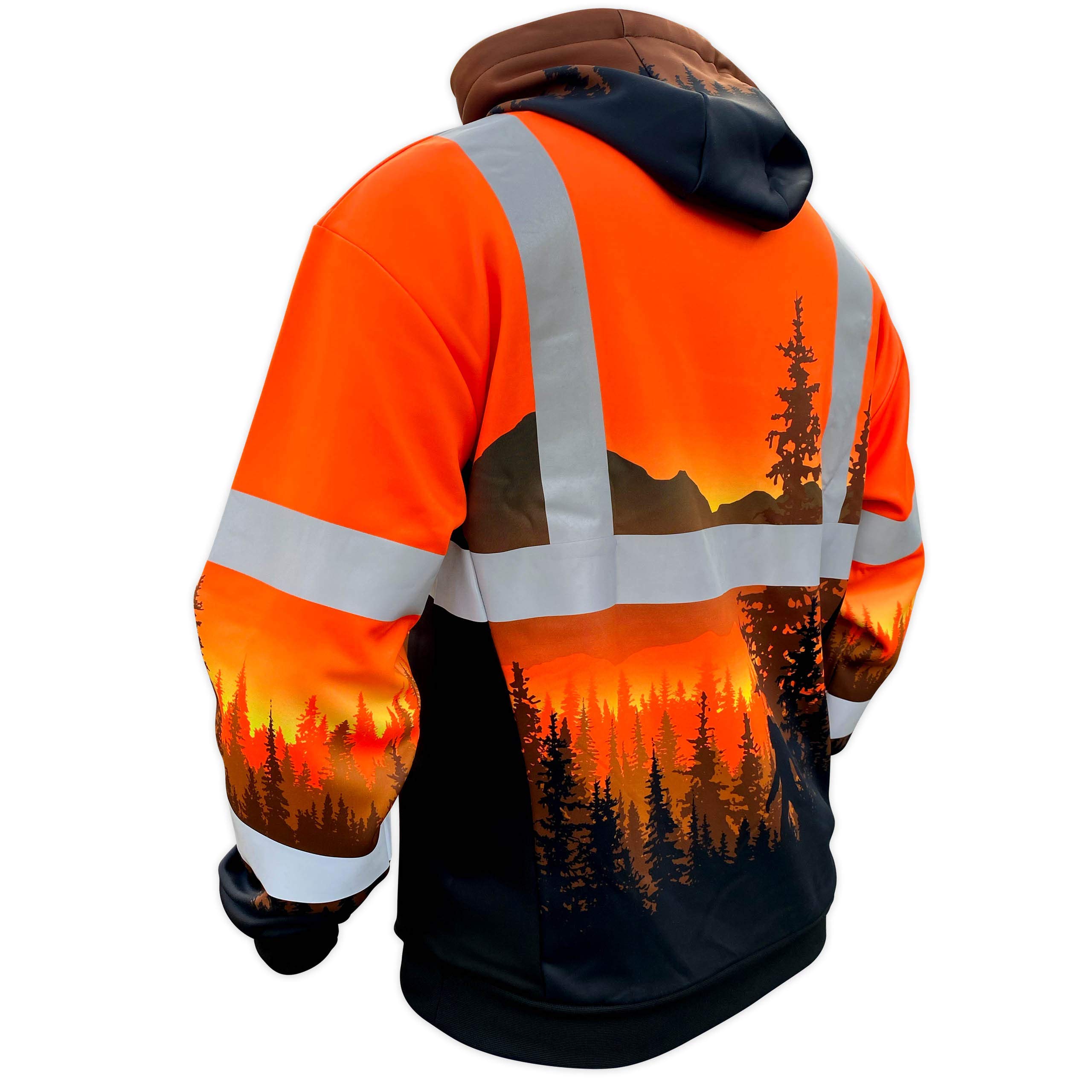 SafetyShirtz SS360 Wildland Hoodie - Orange - ANSI Class 3 - PNW Sasquatch XL