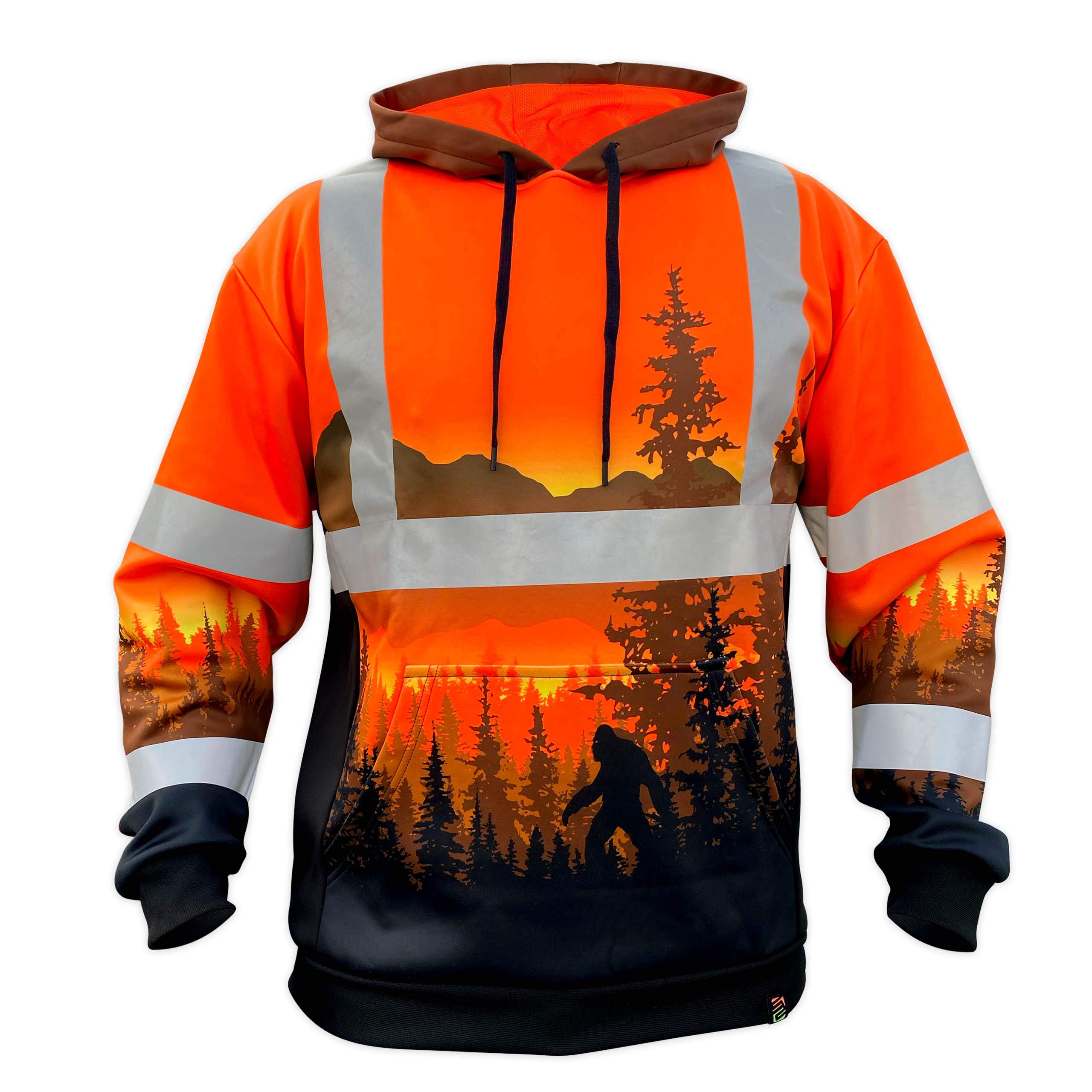 SafetyShirtz SS360 Wildland Hoodie - Orange - ANSI Class 3 - PNW Sasquatch XL