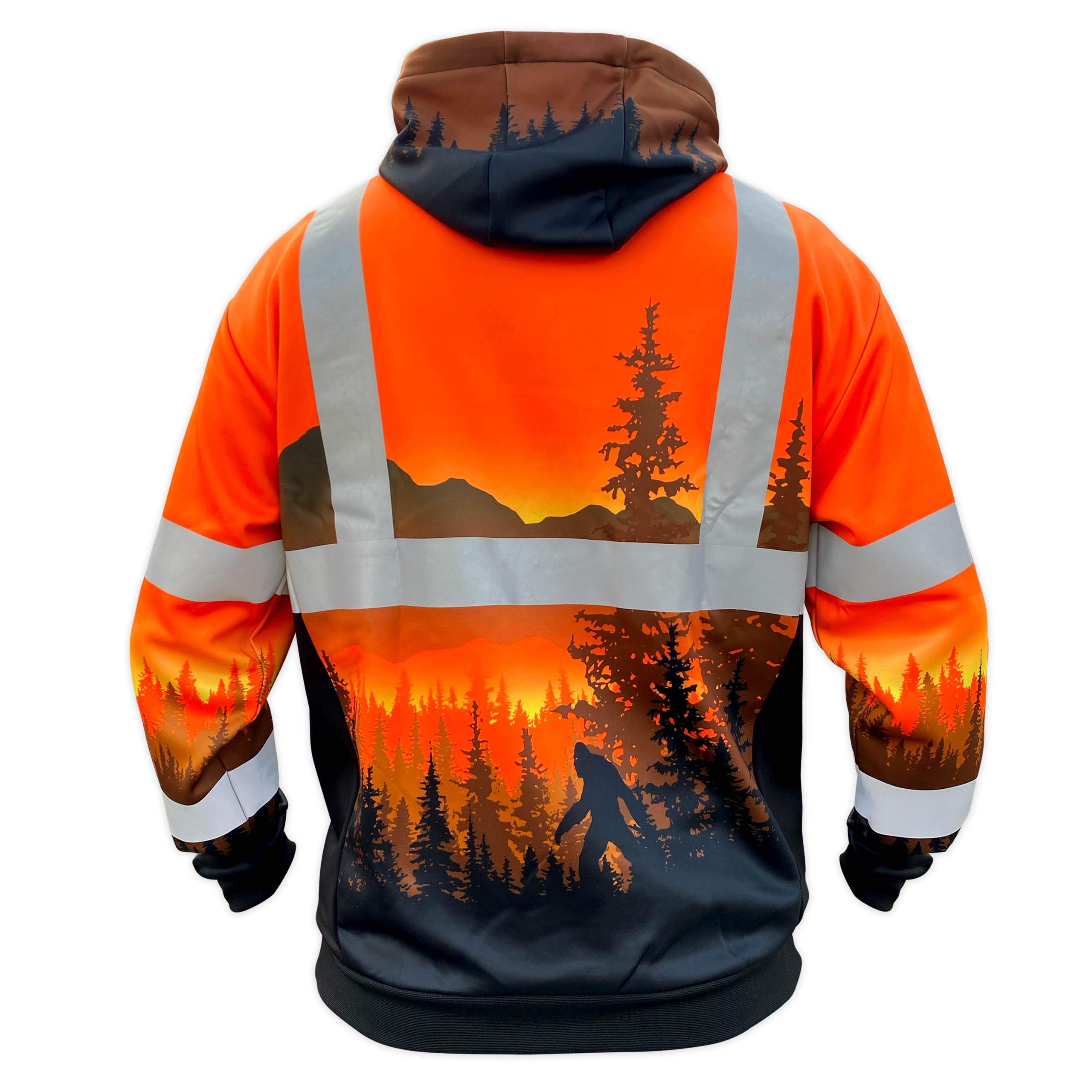 SafetyShirtz SS360 Wildland Hoodie - Orange - ANSI Class 3 - PNW Sasquatch XL