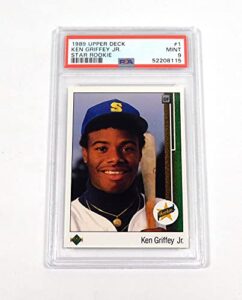 1989 upper deck ken griffey jr. #1 star rookie mariners psa 9 baseball graded card