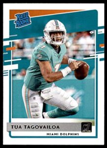 2020 donruss #302 tua tagovailoa miami dolphins nfl football card (rc - rookie card) nm-mt