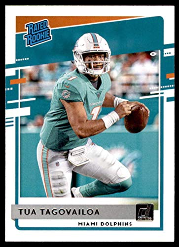 2020 Donruss #302 Tua Tagovailoa Miami Dolphins NFL Football Card (RC - Rookie Card) NM-MT