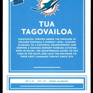 2020 Donruss #302 Tua Tagovailoa Miami Dolphins NFL Football Card (RC - Rookie Card) NM-MT