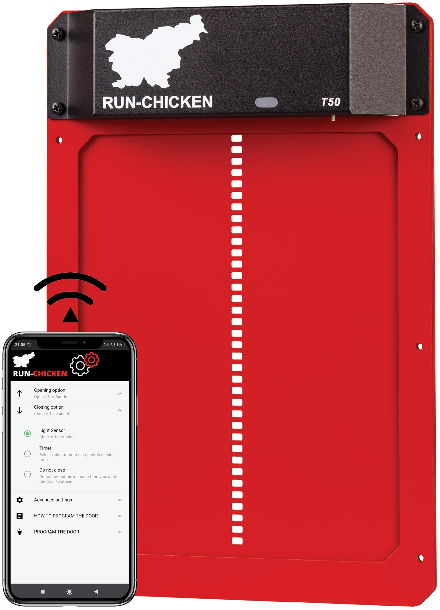 Run Chicken Door Model T50 (Reed)